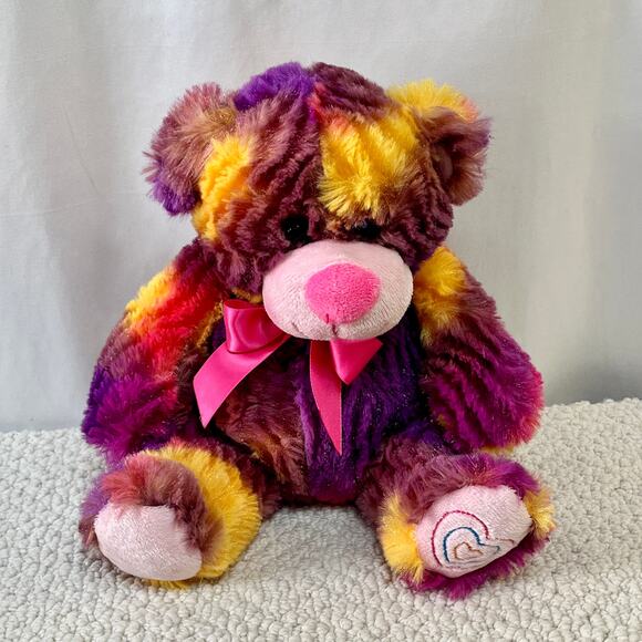Kellytoy | Toys | Kellytoy Tie Dye Teddy Bear Plush Stuffed Animal Pink ...